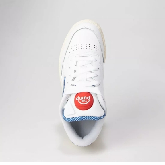 Reebok | Shoes | Reebok White And Blue Athletic Club C 85 Pumps | Poshmark